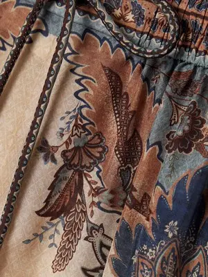 Zimmermann Ascension Printed Silk Shorts