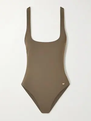 Kiki De Montparnasse Lace-up Swimsuit - Brown