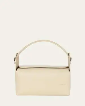 WE-AR4 The Pastry Box 20 Leather Top-handle Bag - Beige