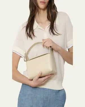 WE-AR4 The Pastry Box 20 Leather Top-handle Bag - Beige