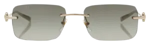 GUCCI Horsebit Square-Frame Metal Sunglasses