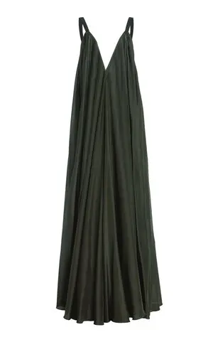 Dark Green Silk Dresses