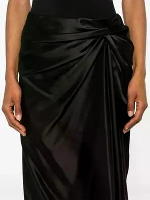Balenciaga Satin Midi Dress
