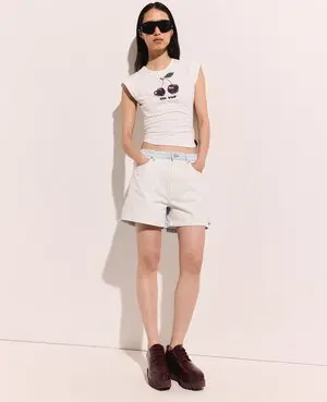 Stella McCartney Cherry Graphic Sleeveless Baby Tee