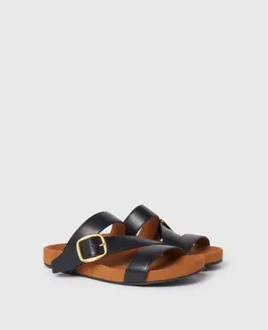 Stella McCartney Gaia Backless Buckle Sandals