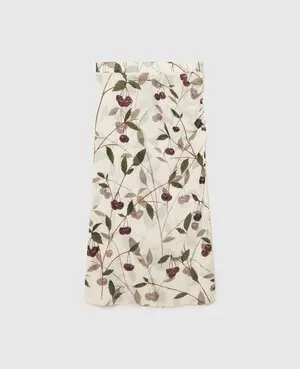 Stella McCartney Cherry Print Midi Skirt