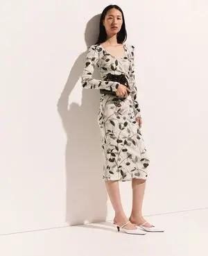 Stella McCartney Cherry Print Midi Skirt