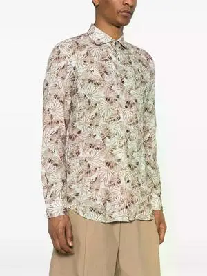 MAZZARELLI Leaf-print Shirt