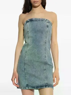 GESTUZ Nielle Denim Strapless Dress