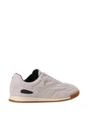 BOSS Suede Panelled Sneakers