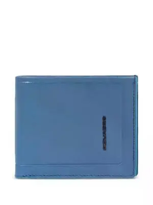 PIQUADRO Logo-lettering Wallet - Blue