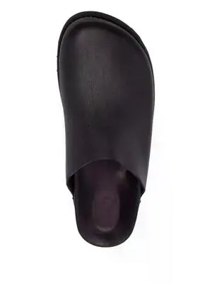 Guidi Leather Slides - Black