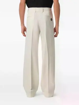 Philipp Plein Wool Wide-leg Trousers