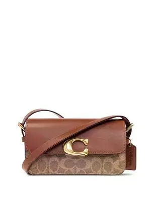 Coach Logo-Plaque Shoulder Bag In Brown - 1% Off | Editorialist