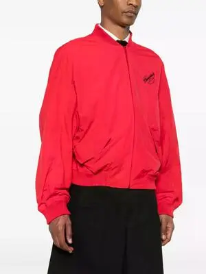 WILLY CHAVARRIA Logo-embroidered Bomber Jacket