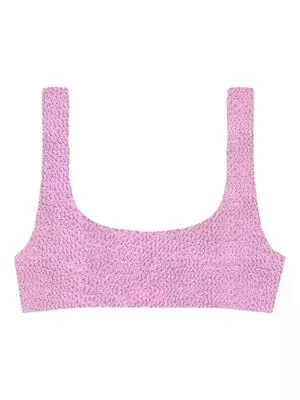 MC2 SAINT BARTH Crinkle Bikini Top - Pink