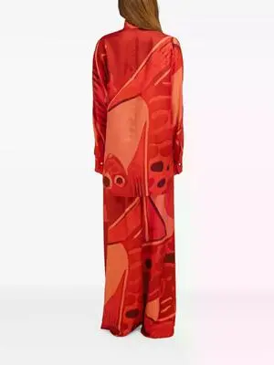 FERRAGAMO Sash-detail Silk Shirt