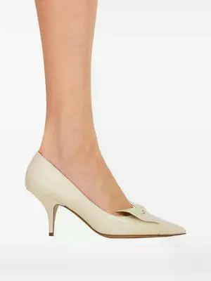 FERRAGAMO 70mm Bow Leather Pumps