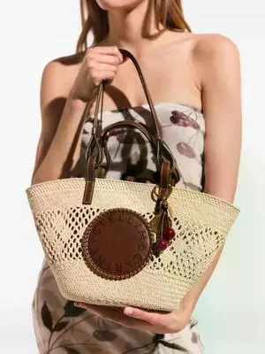 Stella McCartney Logo-perforated Tote Bag - Neutrals
