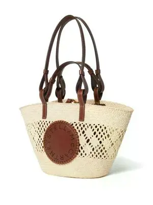 Stella McCartney Logo-perforated Tote Bag - Neutrals