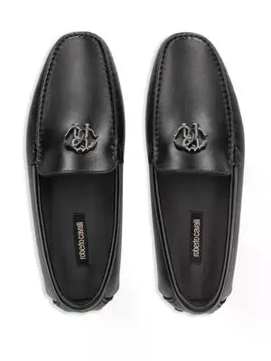 Roberto Cavalli Leather Loafers - Black