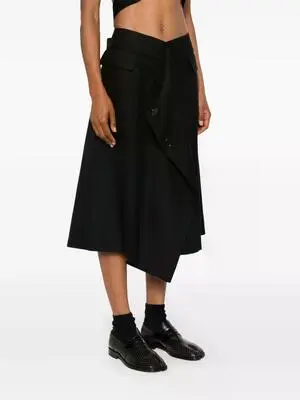 Noir Kei Ninomiya Wool Midi Skirt