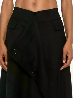 Noir Kei Ninomiya Wool Midi Skirt