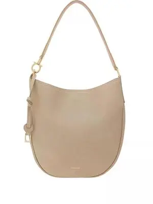 FERRAGAMO Leather Shoulder Bag - Neutrals
