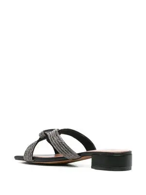 BIBI LOU Sloan Flat Sandals - Black