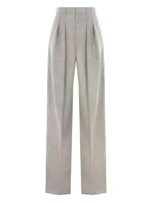 Saint Laurent Wool Wide-leg Trousers