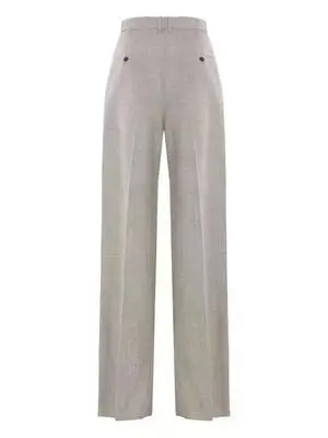 Saint Laurent Wool Wide-leg Trousers