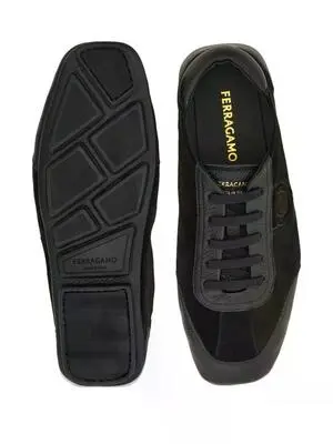 FERRAGAMO Lace-up Sneakers - Black