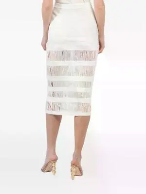 Maria Mcmanus Fringe-detailing Skirt