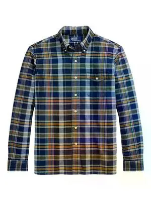 Polo Ralph Lauren Madras-check Cotton Shirt - Blue