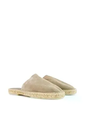 AURELIEN Suede Slippers - Neutrals