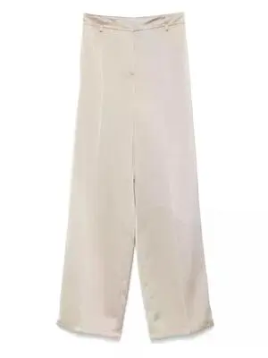BLANCA VITA Satin Trousers - Grey