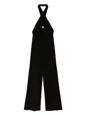 Norma Kamali Halterneck Jumpsuit - Black