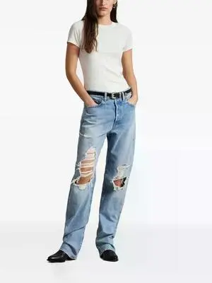 Polo Ralph Lauren Distressed Five-pocket Jeans