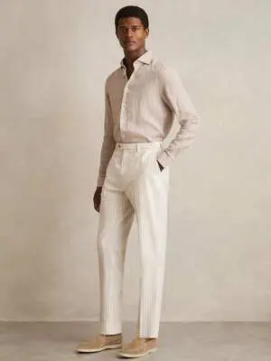 Reiss Pinstriped Pants For Men