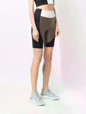 JORDAN X Aleali May Paneled Biker Shorts - Green