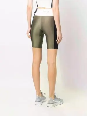 JORDAN X Aleali May Paneled Biker Shorts - Green