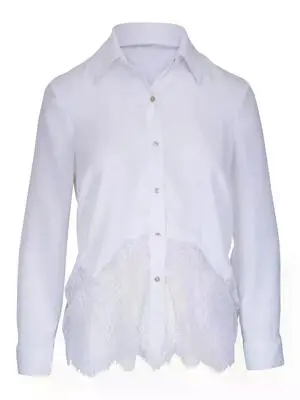 L'Agence Lace-embellished Shirt