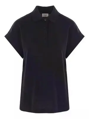 Saint Laurent Cassandre Polo Top - Black