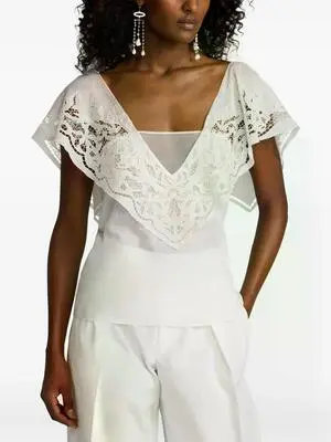 Ralph Lauren Lace-detail Top