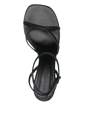 Dear Frances Criss Leather Heeled Sandals