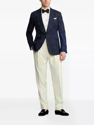 Ralph Lauren Purple Label Silk Pleated Trousers