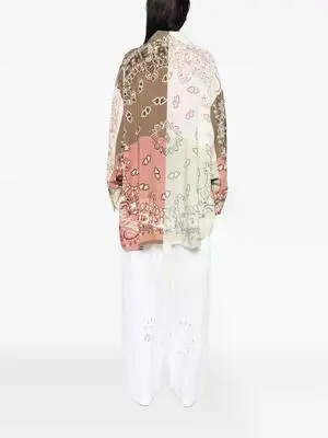 Attico Paisley-print Patchwork Shirt