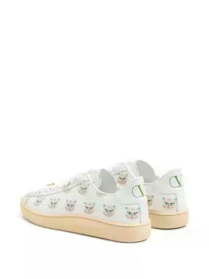 Valentino Garavani Royco Nappa Calfskin Sneakers - White