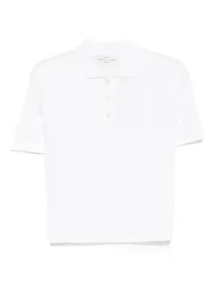 Vince Cotton Polo Top - White