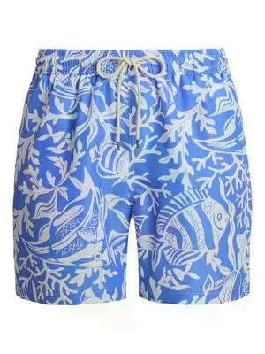 Polo Ralph Lauren Printed Swim Shorts - Blue
